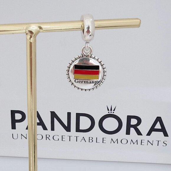 Pandora | Jewelry | Pandora Germany Flag Exclusive Dangle Charm S925 ...